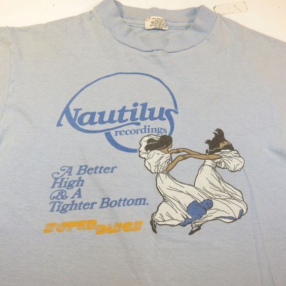 Hanes | Shirts | Vintage 97s Nautilus Recordings Record Label Tee T ...